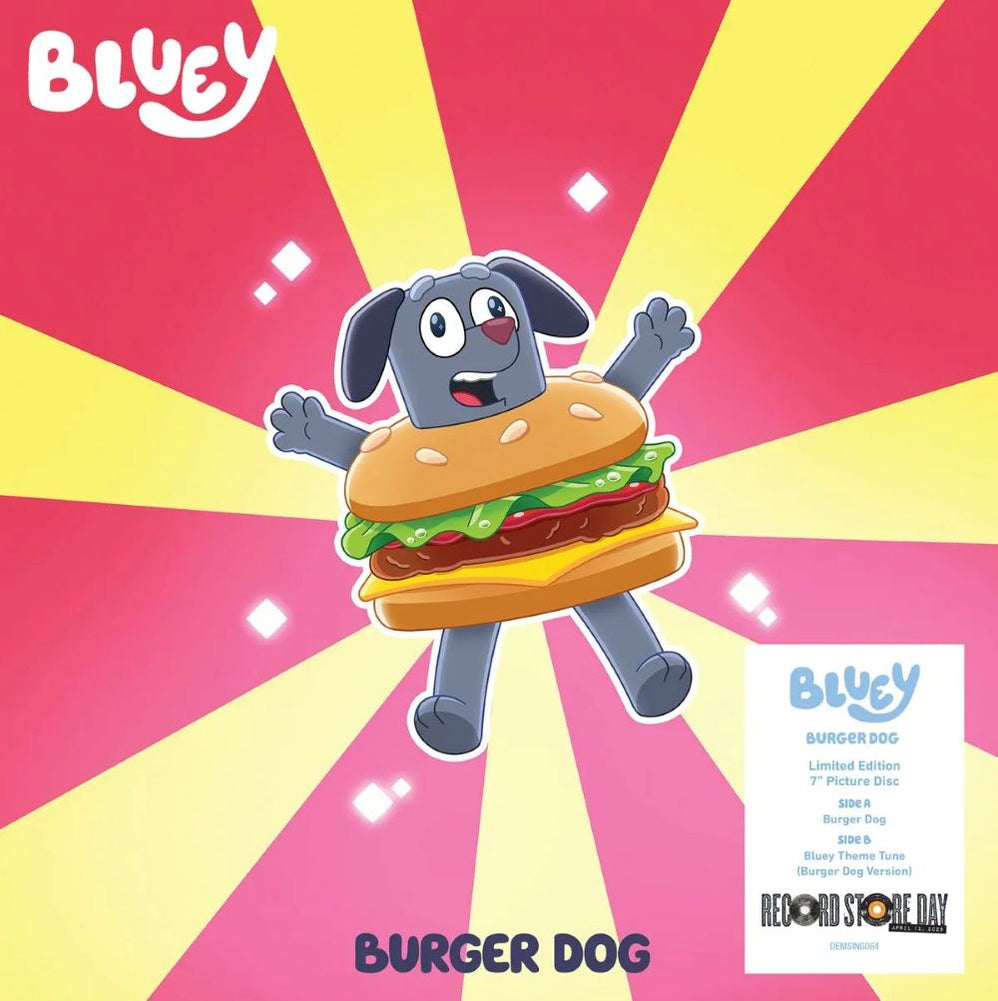 Bluey Burger Dog / Bluey Theme Tune (Burger Dog Version) 7" Vinyl Sing — Assai Records
